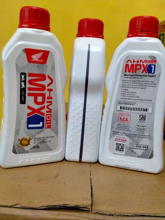 ISI 3 PCS OLI MESIN HONDA MPX1 SAE 10W-30 0.8L ORIGINAL OLI MESIN MOTOR HONDA ALL TIPE | Lazada ...