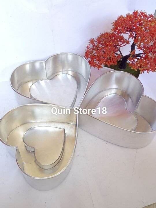 Loyang Bolu Bentuk Love Bagian Bawah Cekung | Lazada Indonesia