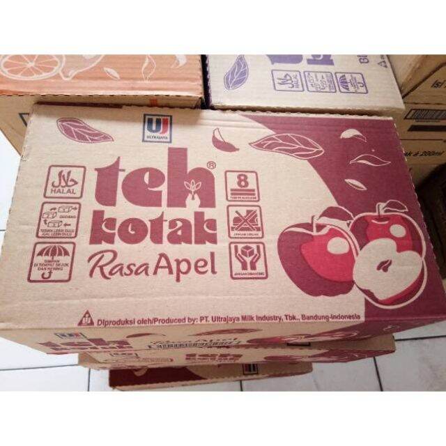 Minuman segar teh kotak rasa apel (24pcs x 300 ml)minuman segar dan ...