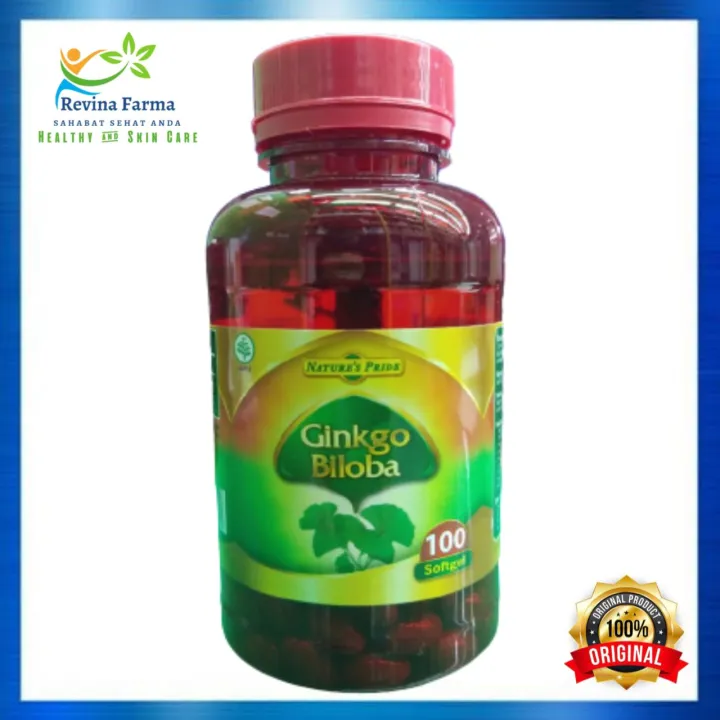 Ginkgo biloba Nature's pride isi 100 Softgel vitamin otak dan daya ...