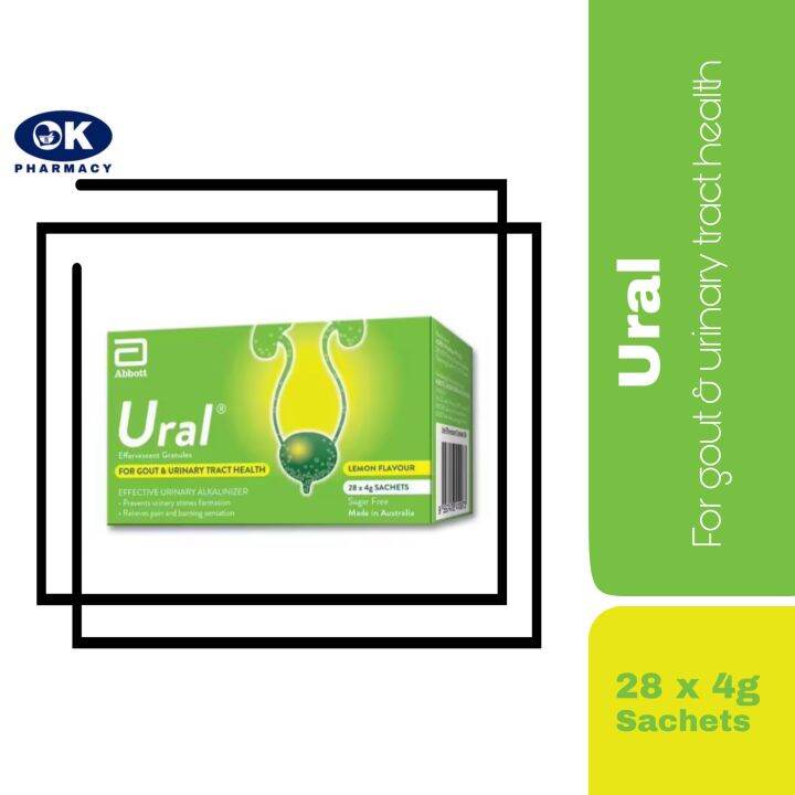 ABBOTT Ural Effervescent Granules 28 x 4g Sachets (Exp: 02/2026) | Lazada