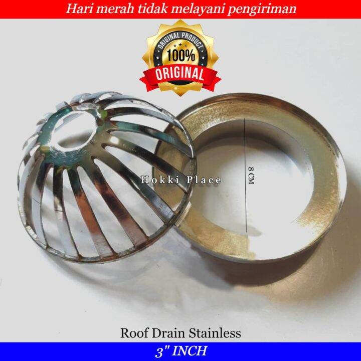 ROOF DRAIN SARINGAN TALANG AIR SARINGAN DECK SARINGAN PIPA AIR 3 INCH ...