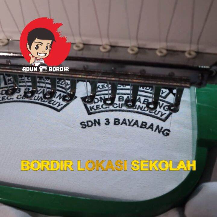 Bet Lokasi Sekolah Bordir Custom Harga Murah Proses Cepat | Lazada ...
