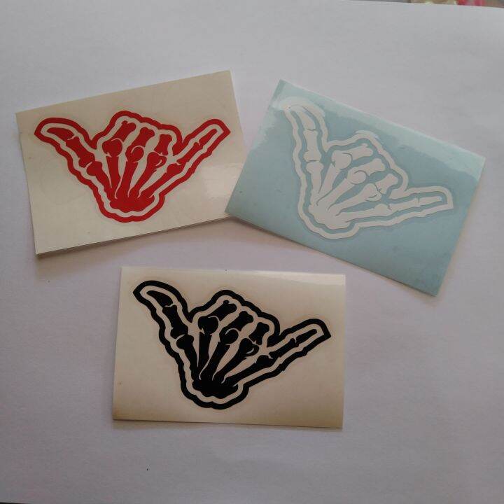 stiker tangan oleng tengkorak motor cutting skotlet | Lazada Indonesia