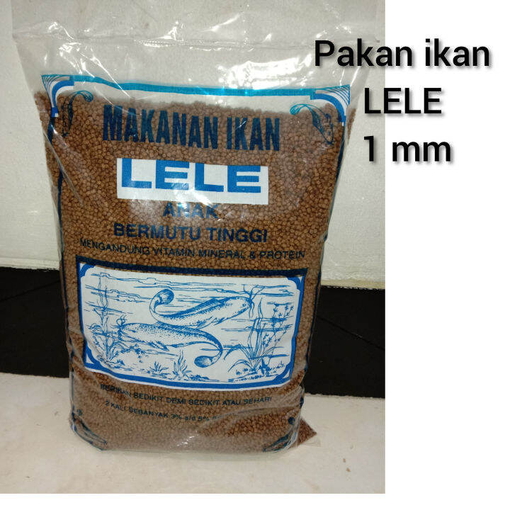 PAKAN/MAKANAN IKAN LELE ukuran 1mm (PELET IKAN LELE 1mm MURAH) | Lazada ...