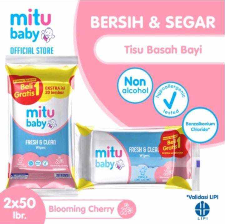 Tissue Basah Mitu Baby 50Sheets / 100 Sheets | Lazada Indonesia