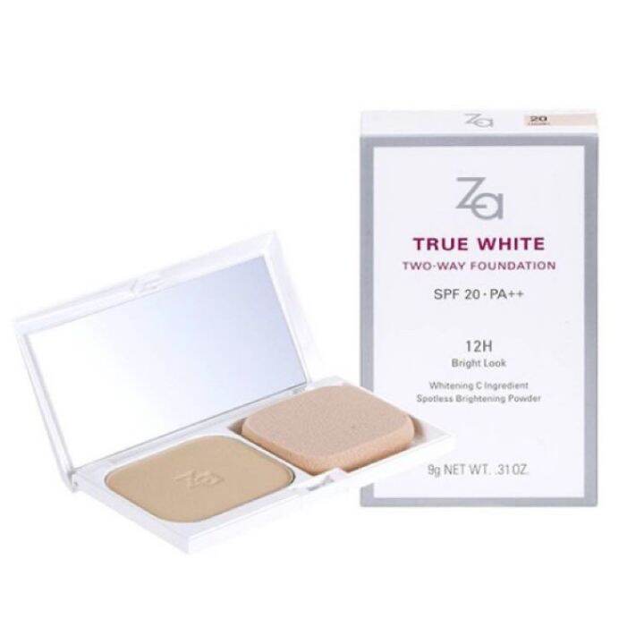 ZA TRUE WHITE TWO-WAY FOUNDATION / สี 20 | Lazada.co.th