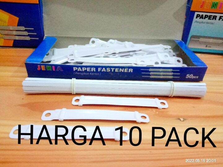 paper fasteners / acco plastik JENIA -10 pack | Lazada Indonesia