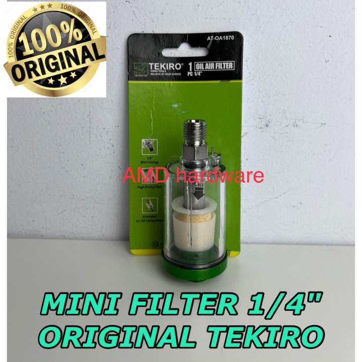 SARINGAN ANGIN KOMPRESOR MINI Air Filter Compressor Penyaring Oli Air ...