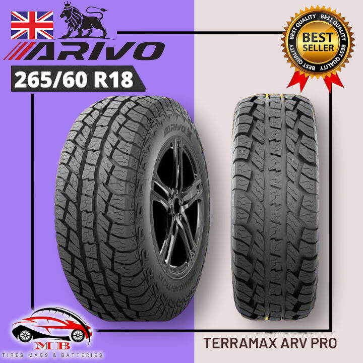 ARIVO 265/60R18 110T - TERRAMAX ARV PRO A/T - ALL TERRAIN TIRES / ON AND OFFROAD | Lazada PH
