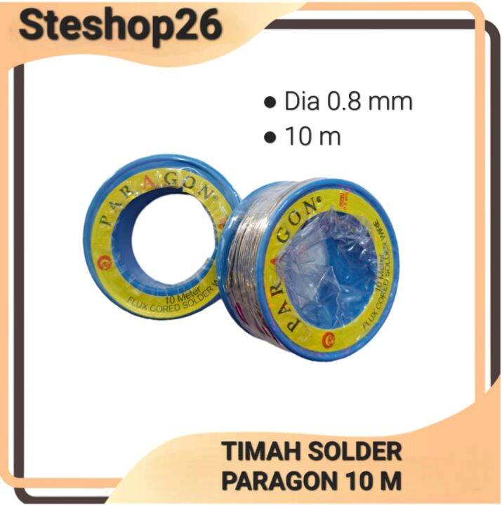 TIMAH TINOL SOLDER PARAGON 10 METER 0,80mm | Lazada Indonesia