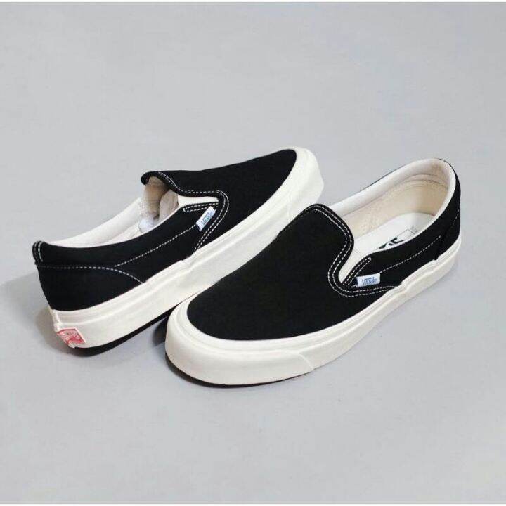 Vans Slip On Og Black White | Lazada Indonesia