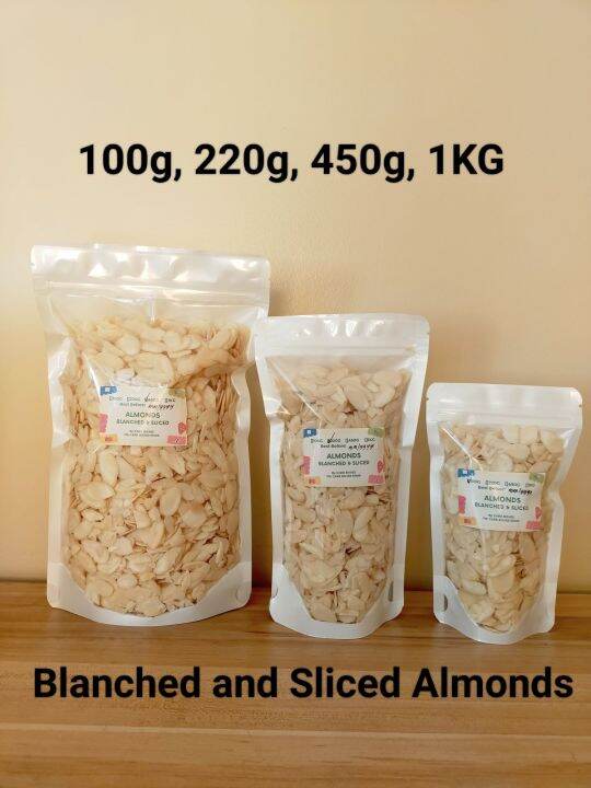CB's Almonds Blanched and Sliced (100g, 220g, 450g & 1kg) | Lazada PH
