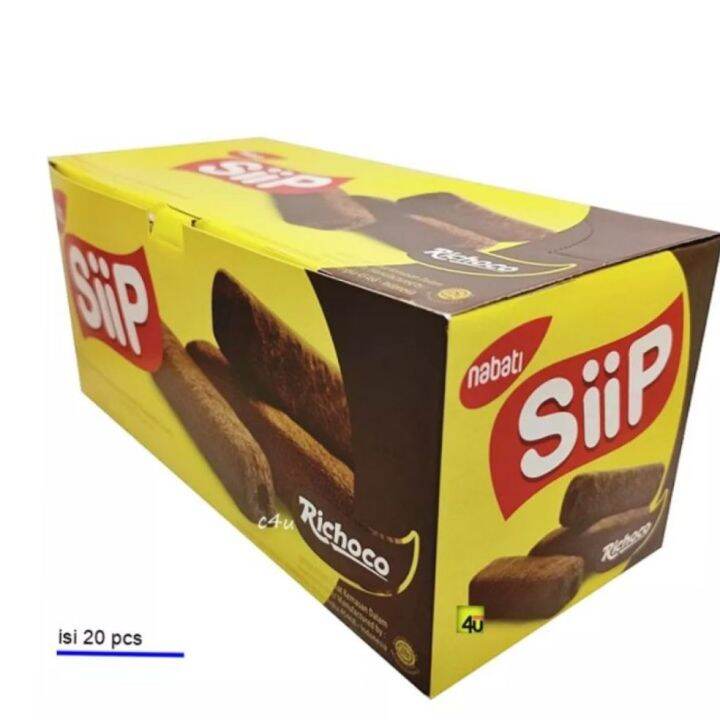 SIIP NABATI COKLAT ( 1 BOX ISI 20 PCS ) | Lazada Indonesia