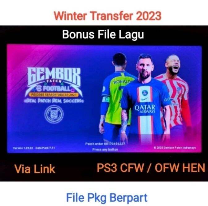 PES GEMBOX PATCH WINTER TRANSFER 2023 PS3 CFW/OFW HEN | Lazada Indonesia