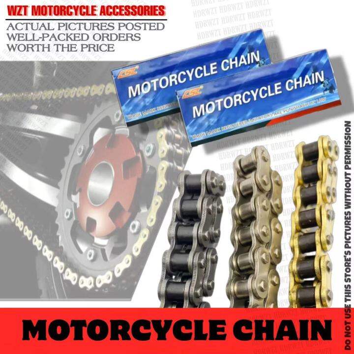 CSL Universal Motorcycle Chain Gold / Black / Silver Japan Quality ...