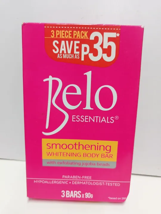 BELO essential smoothing whitening bar soap 90gx3 | Lazada PH