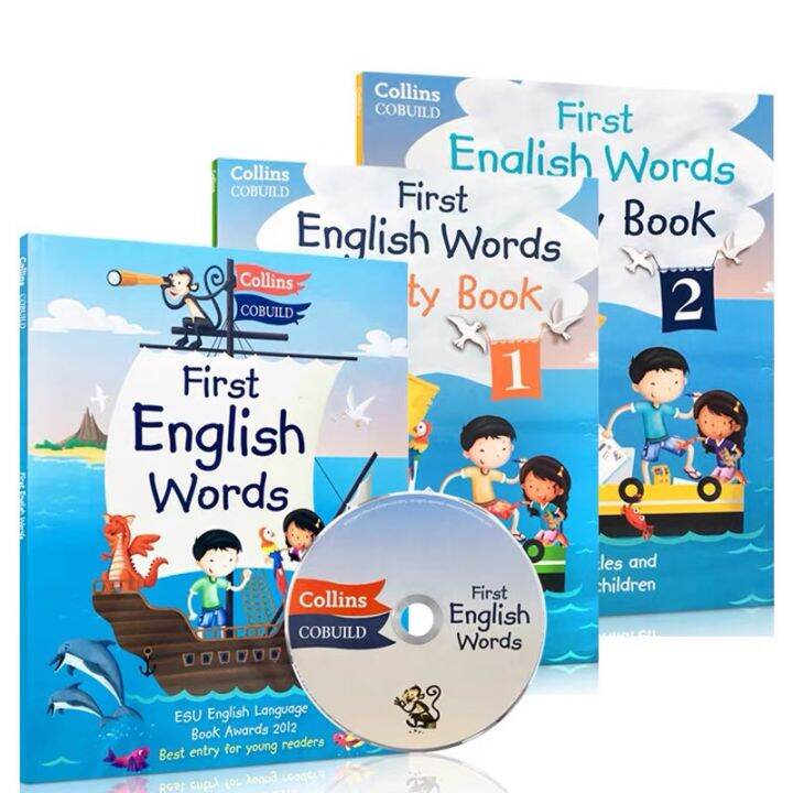 Collins First English Words Book and Activity Books( 3 Books+CD ), Ages ...
