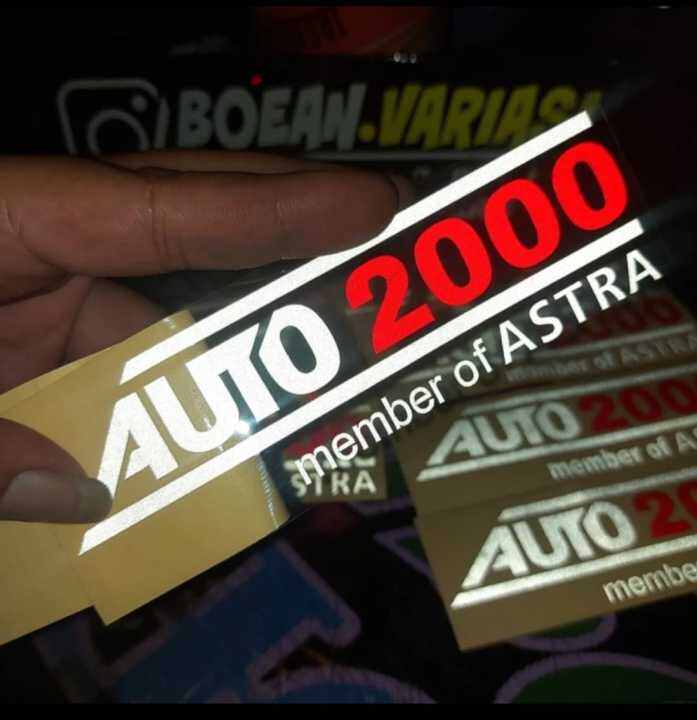 cutting sticker AUTO 2000 member of astra | Lazada Indonesia