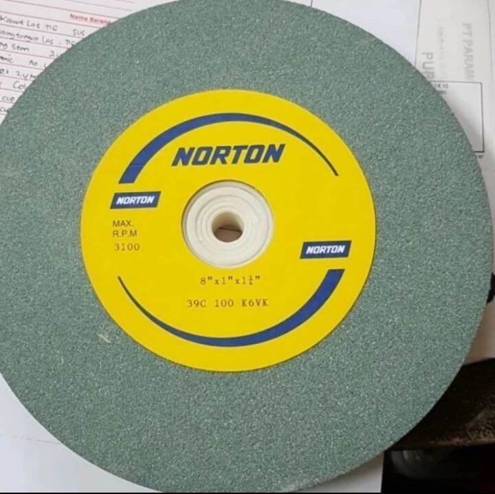 Batu gerinda Gren NORTON 8"X1"x1.1/4" (205x25x31.75mm) | Lazada Indonesia