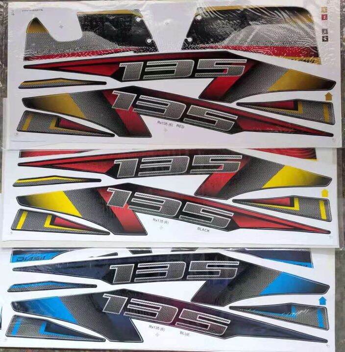 Yamaha Lc Rx135 Spark (6) V1 Body Sticker | Lazada