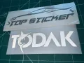 TODAK LOGO CAR STICKER VINYL KERETA STICKERS LAPTOP | Lazada