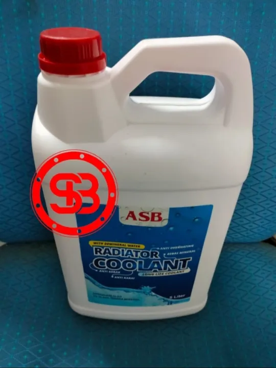 AIR RADIATOR / RADIATOR COOLANT MERAH RED 5L / 5 LITER MERK ASB ...