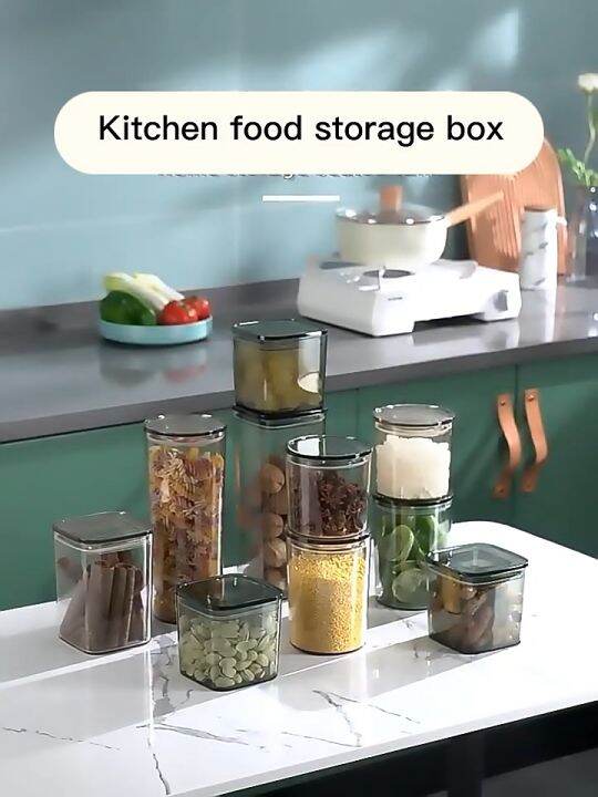 OZI Transparent Plastic Storage(Circle) Food Containers Kitchen food ...