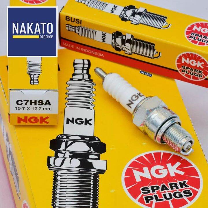 Busi NGK C7HSA Motor Grand, Supra x, Vega, Jupiter, Mio, Smash, Shogun ...