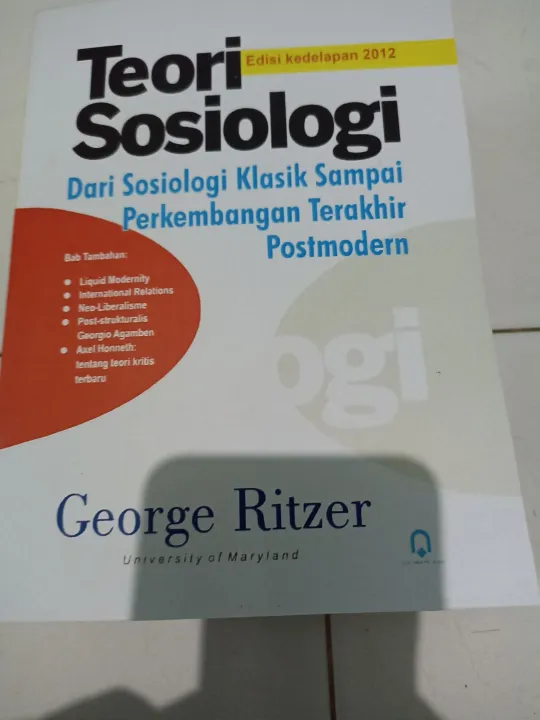teori sosiologi edisi kedelapan george ritzer | Lazada Indonesia
