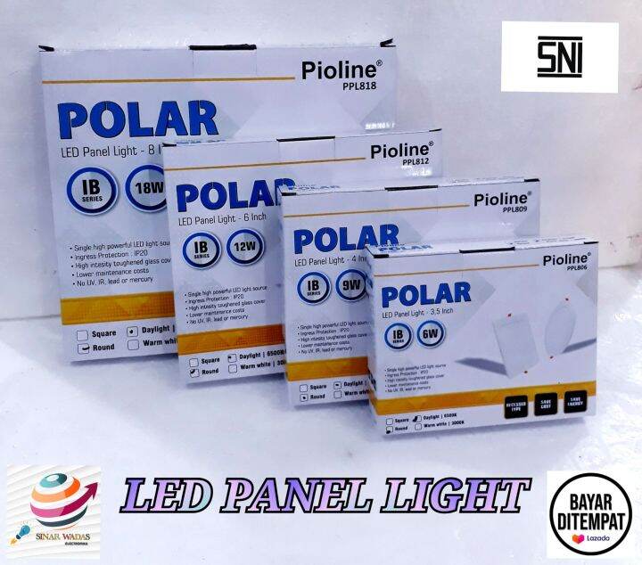 LED PANEL LIGHT / LAMPU PANEL LED / LAMPU PANEL PUTIH / LAMPU PANEL ...