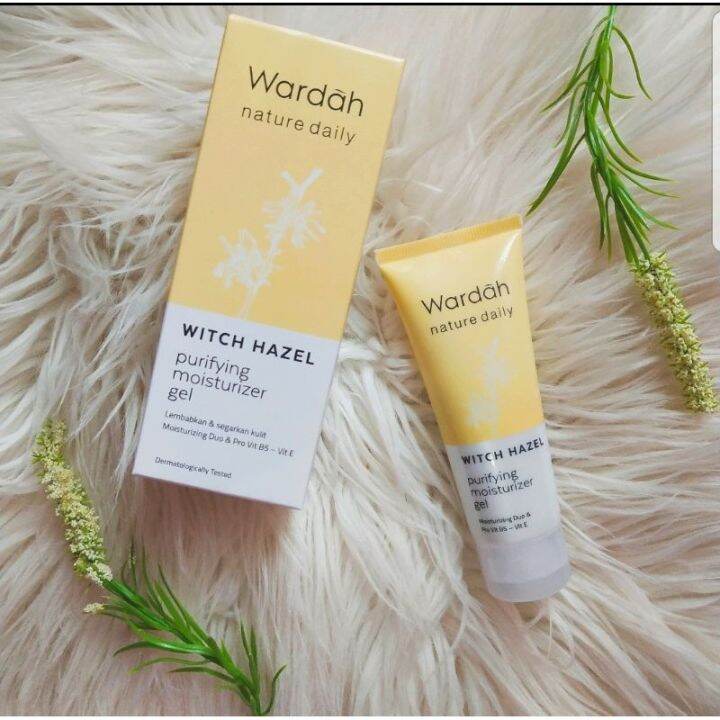 Wardah Nature Daily Witch Hazel Purifying Moisturizer Gel 40 gr Krim ...