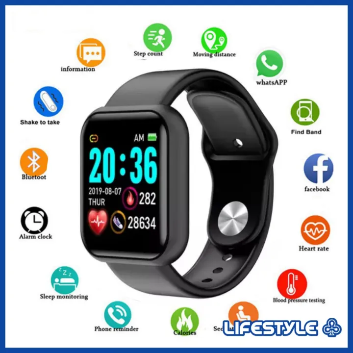 smartwatch jam tangan hp bluetooth tahan air healty monitor kesehatan ...