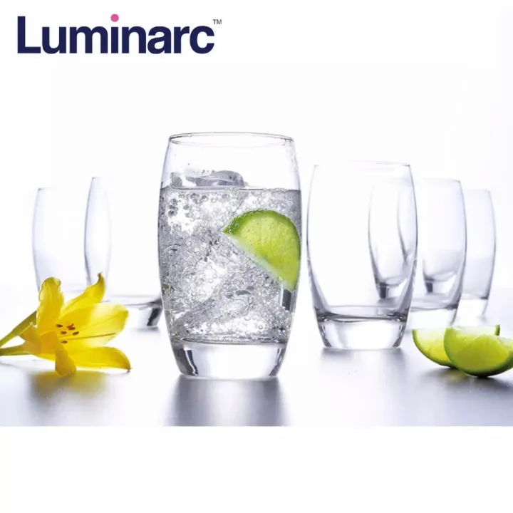 Luminarc Drinking Glass 4pcs Chateau Salto Water Glass | Lazada PH