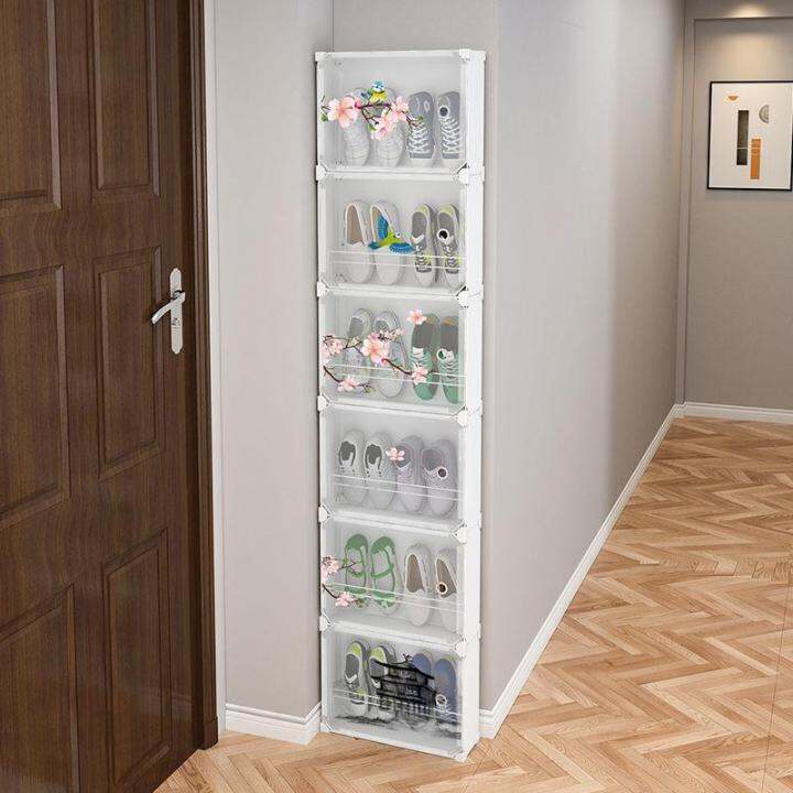 [Same Day Delivery] Ultra-Thin Shoe Cabinet Narrow Shoe Rack Entrance ...