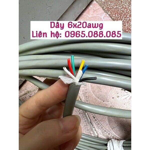 Dây điện, dây tín hiệu 6cx20awg 6x0.5mm2 lõi đồng đỏ [1mét] | Lazada.vn