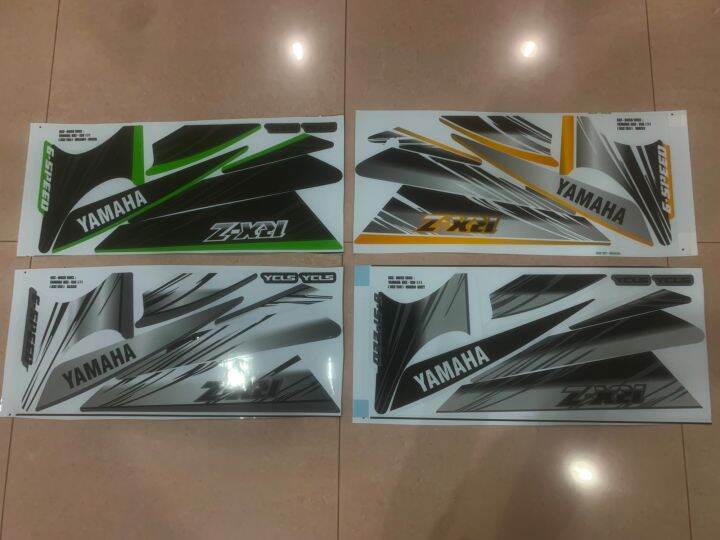Yamaha rxz boss rxz lama bosh body sticker stripe strip decal(1993)(7 ...