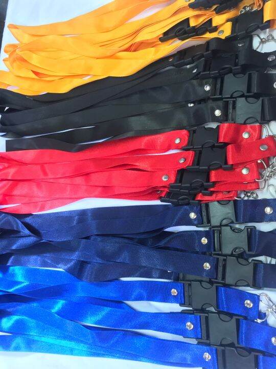 ID Lace lanyard plain black and colored | Lazada PH