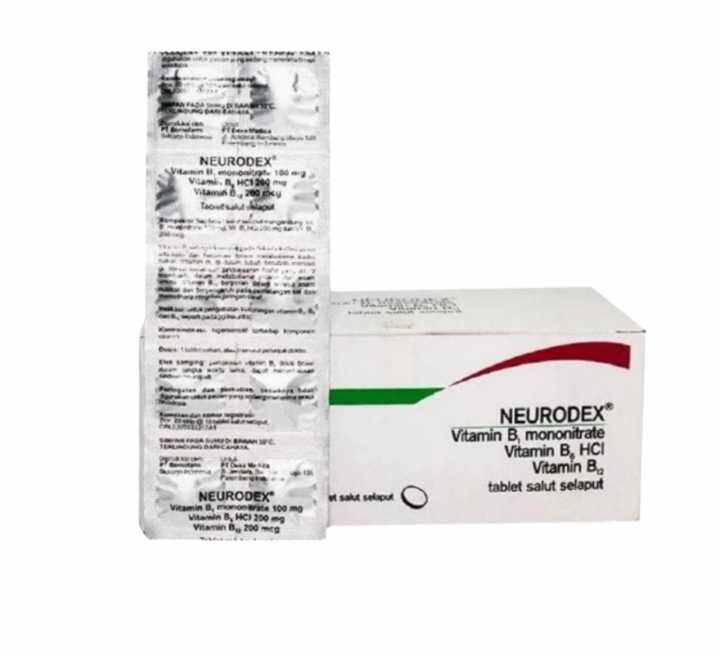 NEURODEX TABLET B1 B6 B12 (Obat Kaku, Kram, Kebas, Kesemutan) | Lazada ...