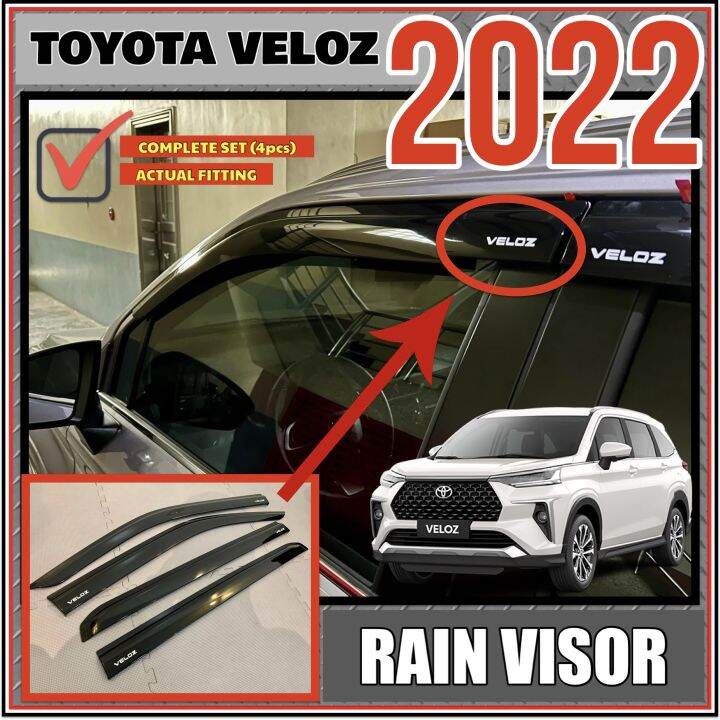 TOYOTA VELOZ RAIN VISOR 2022-2024 (veloz accessories) | Lazada PH