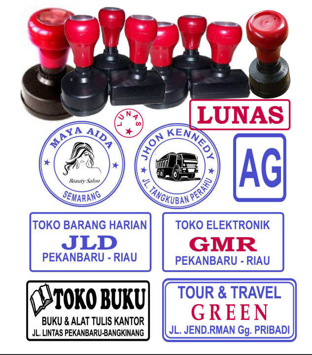 Stempel satu Warna ukuran standar | Lazada Indonesia