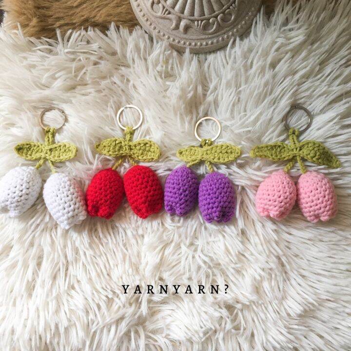 Crochet Tulip Keychain | Lazada PH