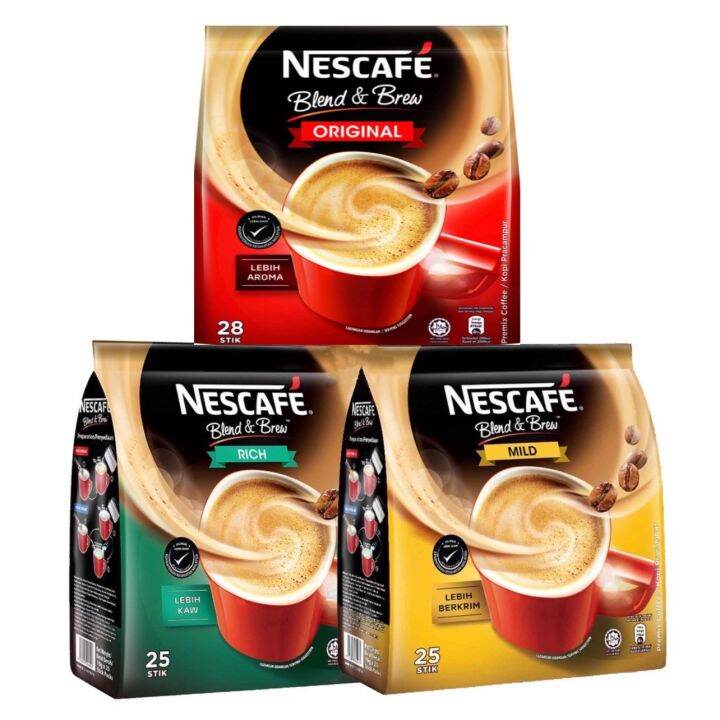 Nescafé Blend & Brew Original 3 in 1 Premix Coffee (28sx19g)/ Nescafe ...