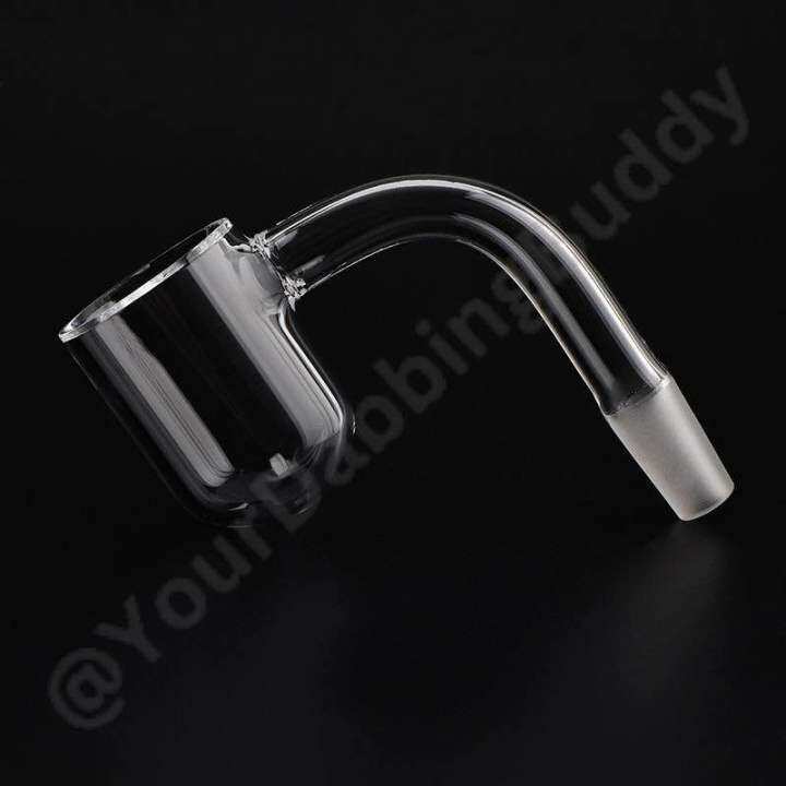 2mm Beveled Edge Round Bottom Quartz Banger (OD: 25mm, Height: 35mm, 45 ...