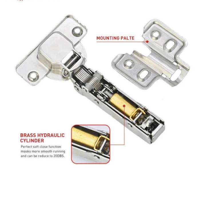 2 pcs Hydraulic conceaed hinge (Clip-on) su 304 | Lazada PH