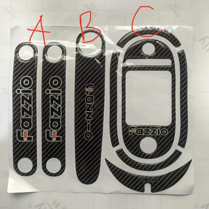 Set Emblem timbul Yamaha FAZZIO stiker fazzio emblem fazzio logo fazio ...