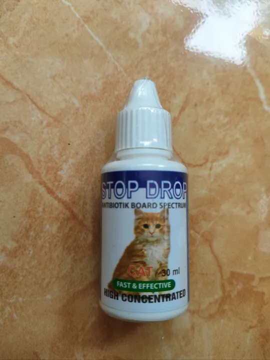Stop Drop Obat Antibiotik Demam Diare Mencret Kucing Anjing | Lazada ...