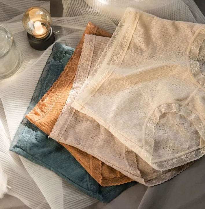 Lace Belly กางเกงในเก็บพุงลายลูกไม้ผ้าฝ้าย เนื้อดีผ้านุ่มไม่บาดผิว ...