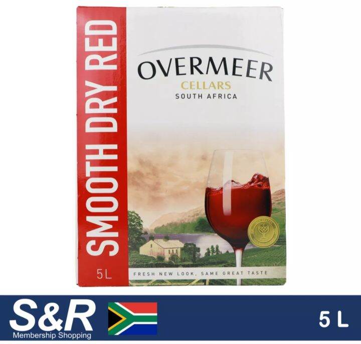 Overmeer Cellars South Africa Smooth Dry Red 12.5%vol 5L | Lazada PH