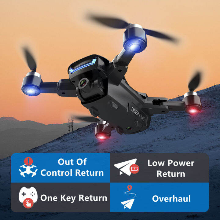 Deer 5 Plane Brushless 4K ESC Dual Camera GPS RC Aircraft 3KM 5G WIFI ...